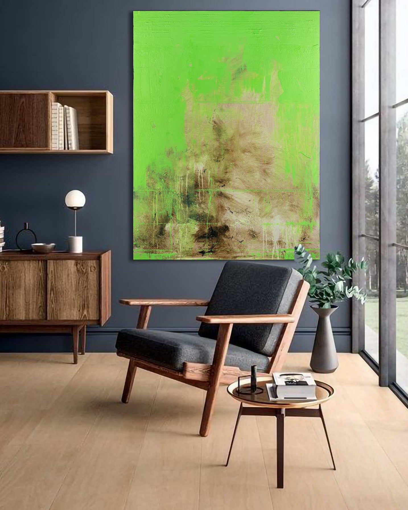 Large Abstract Painting - Colour me in - 48x36 Inch Acrylic on Canvas ...