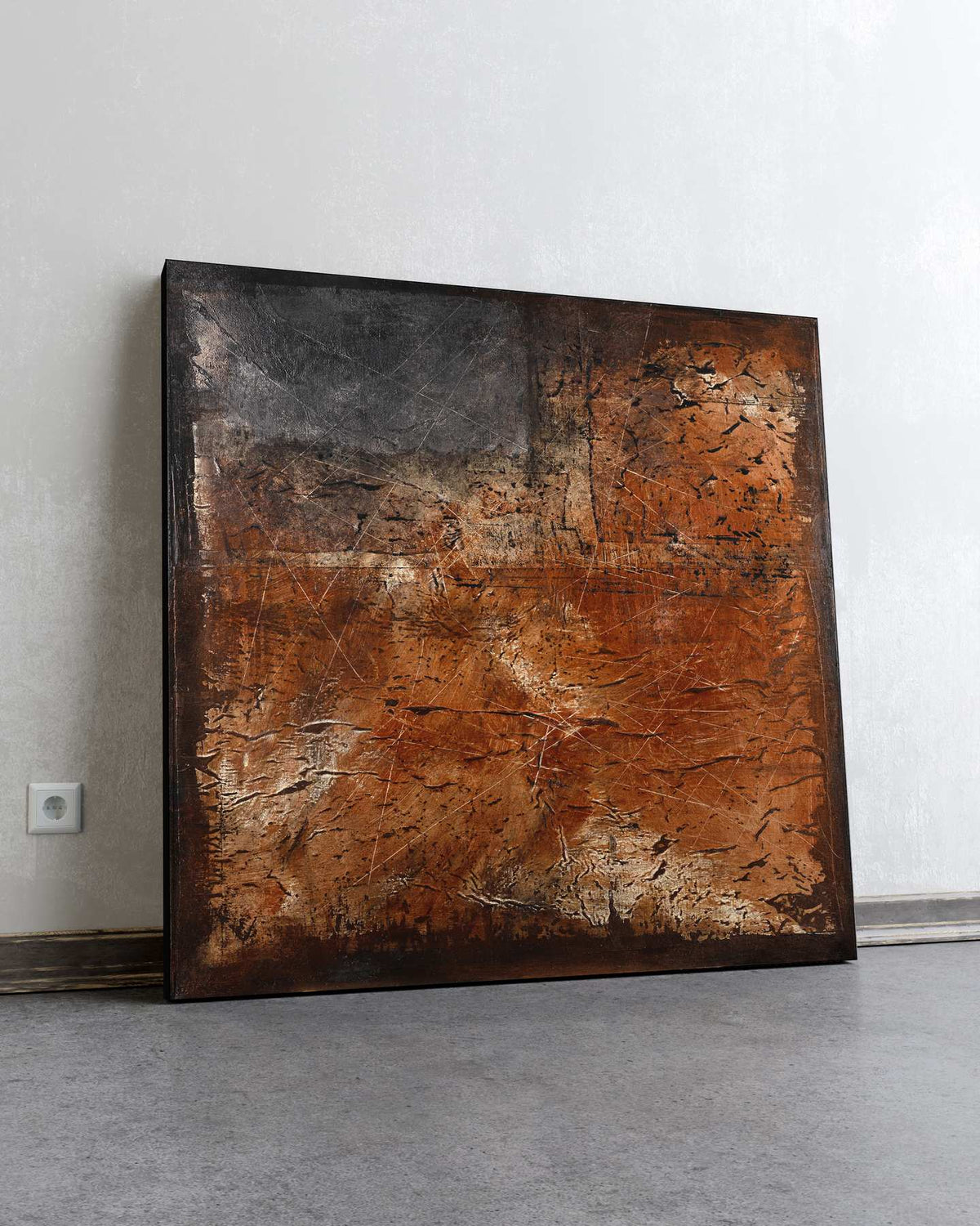 Large Abstract Painting - Gravity - 36x36 Inch Acrylic on Canvas ...