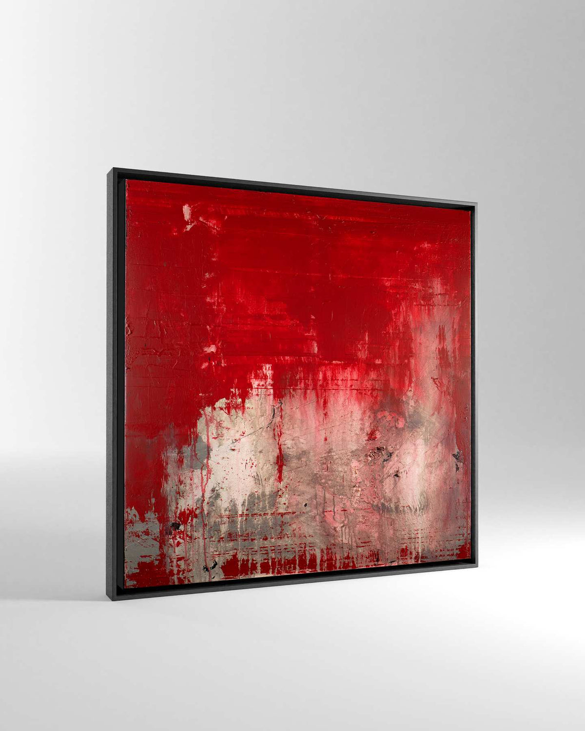 Red Abstract Canvas Art Print - Framed Giclee Print - Free Shipping ...