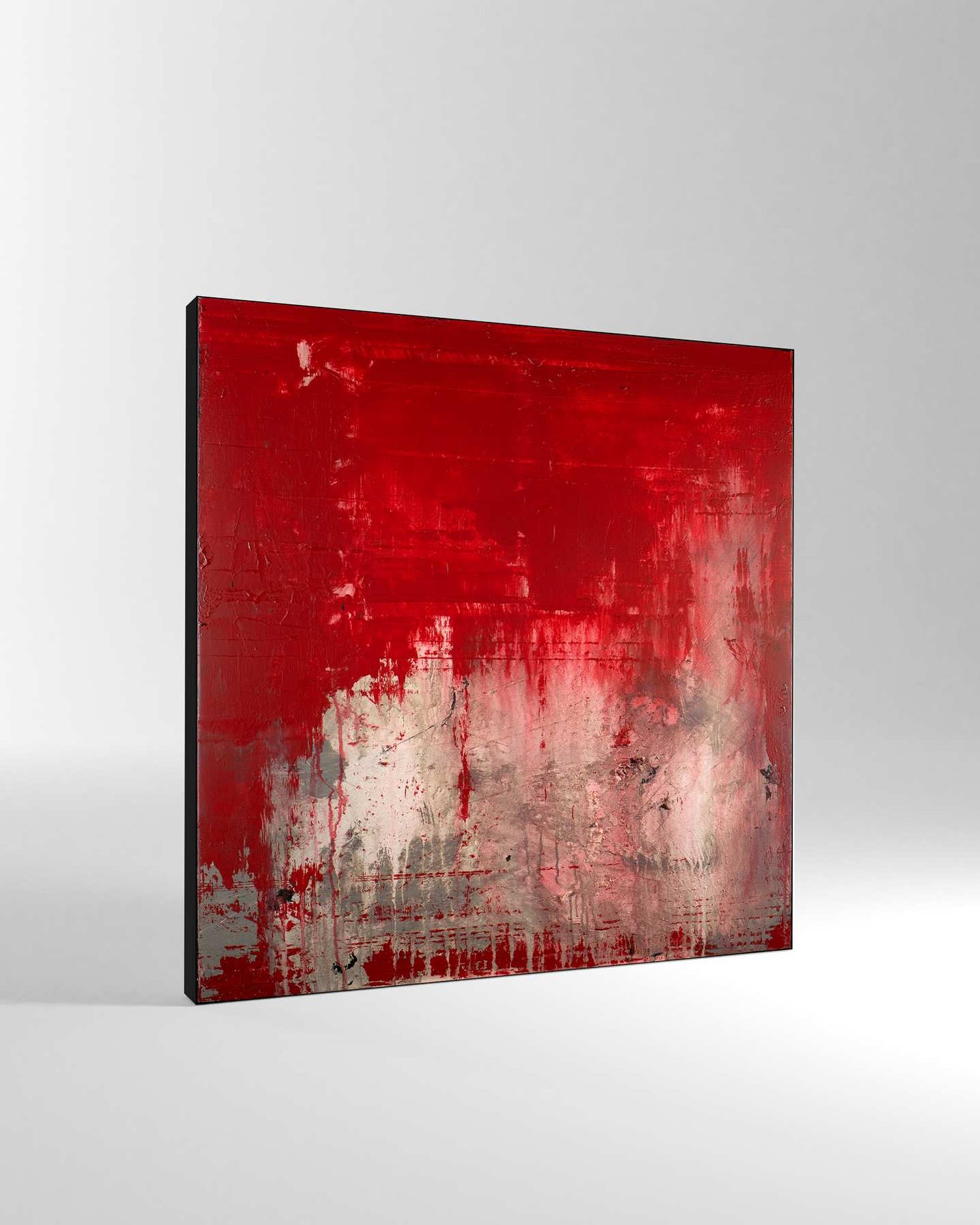 Red Abstract Canvas Art Print - Framed Giclee Print - Free Shipping ...