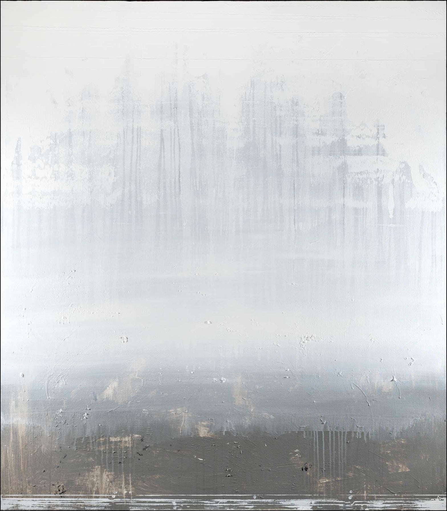 Large Abstract Painting - Misty Meadow - 63x55 Inch Acrylic on Canvas ...