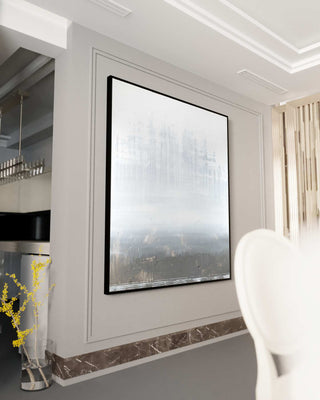 Large Abstract Painting - Misty Meadow - 63x55 Inch Acrylic on Canvas ...