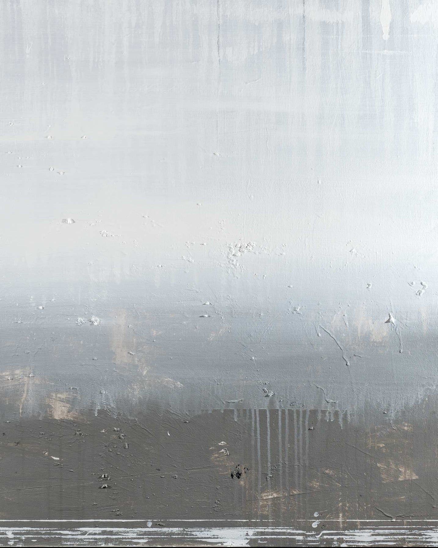 Large Abstract Painting - Misty Meadow - 63x55 Inch Acrylic on Canvas ...
