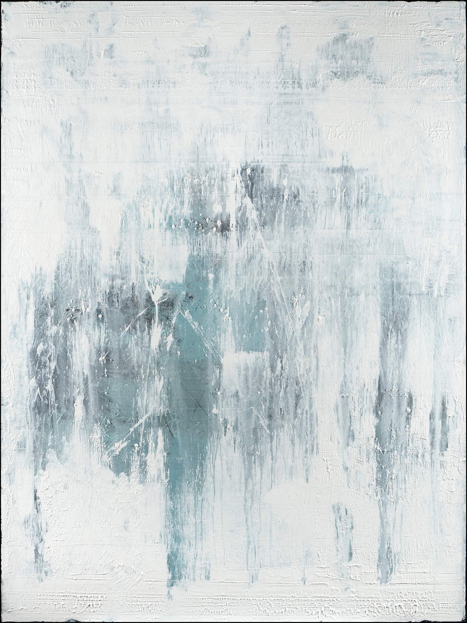 Large Abstract Painting - Transparent Vision - 48x36 Inch Acrylic on ...
